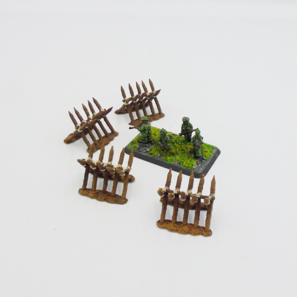 Wooden Spike Barricade - 15mm and 20mm » Headbunny Games